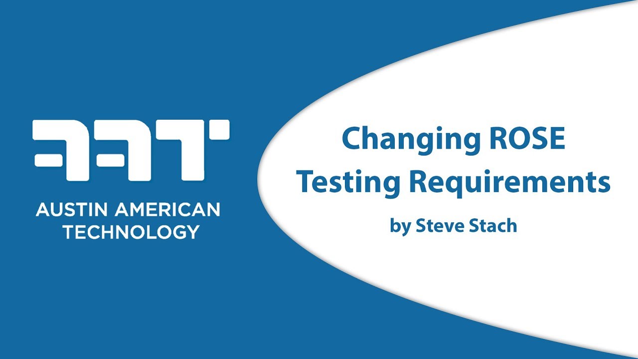 Changing ROSE Testing Requirements - YouTube