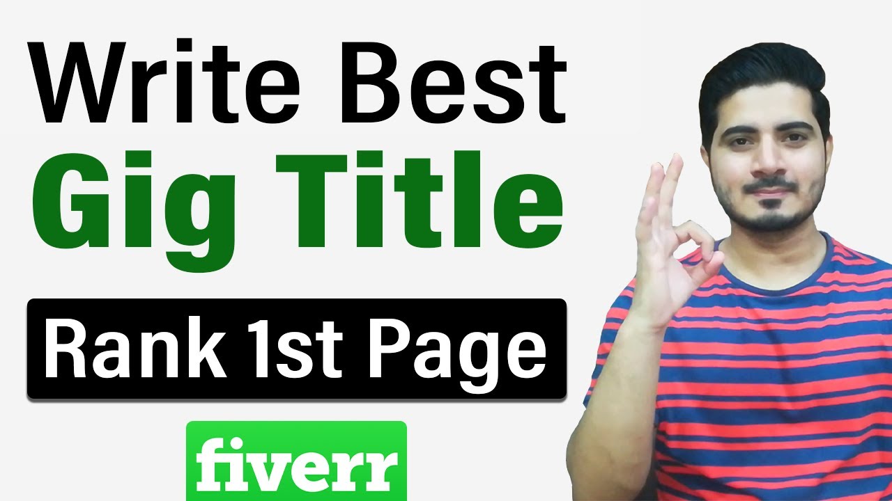 How to write Best Fiverr Gig Title to Rank Fiverr Gig 2022 | Best ...