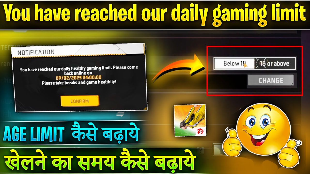 You have reached our daily gaming limits | How to increase AGE LIMIT ...