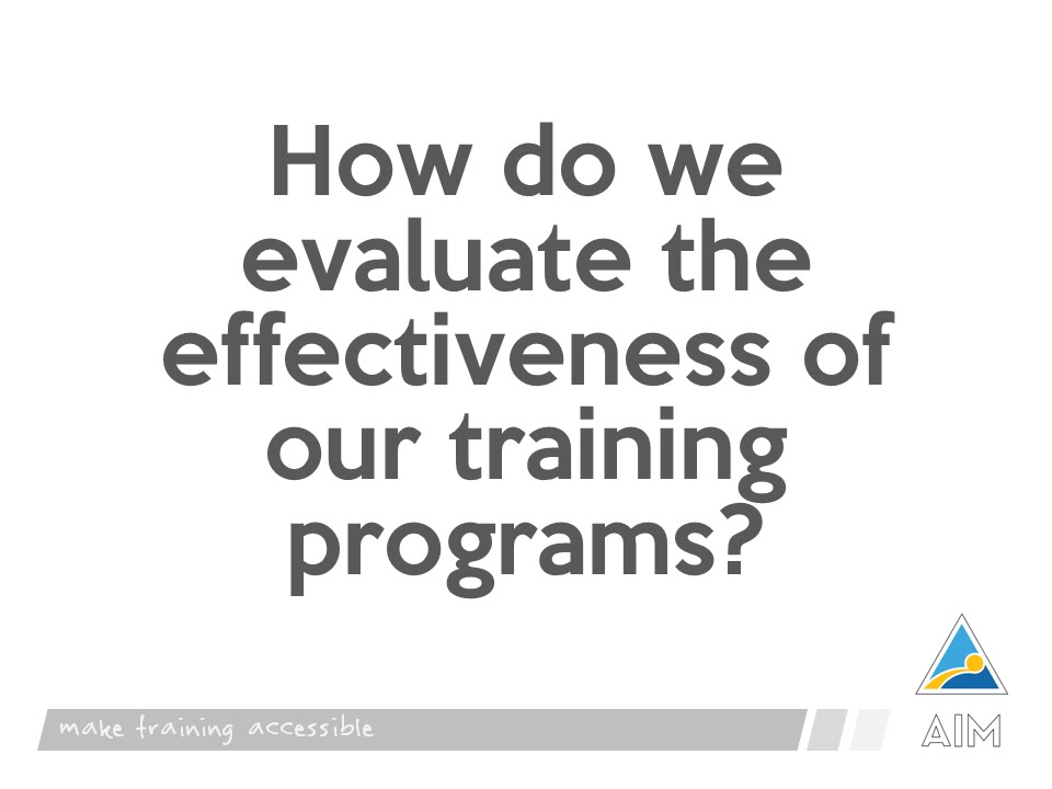 AIM Training Program Evaluation Mechanism - YouTube