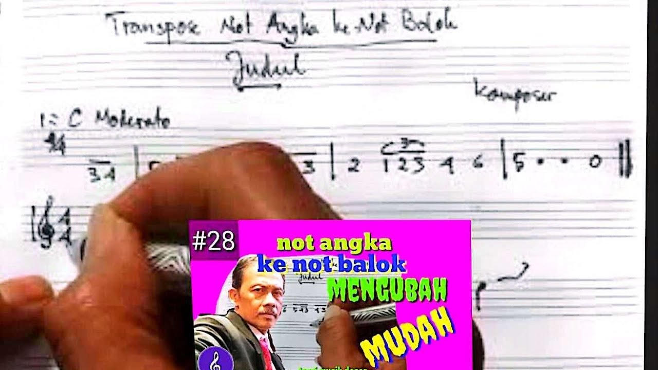 Cara Mengubah Not Angka menjadi Not Balok Mudah Teori Musik Dasar Not ...