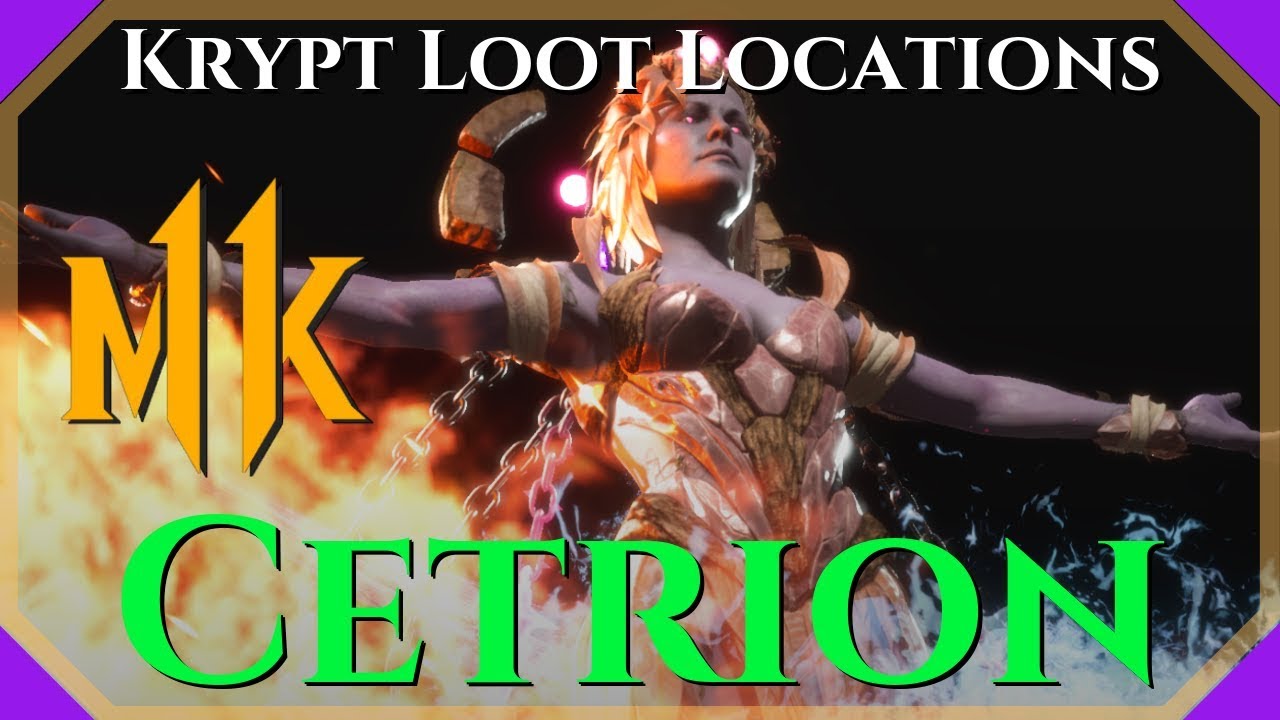 MK11 Krypt Cetrion Loot Locations - Guaranteed for Cetrion! - YouTube