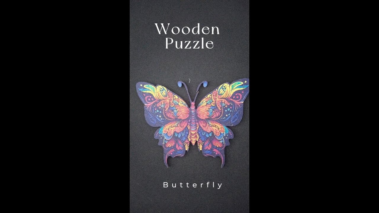 3D Wooden Butterfly Puzzle Full Video - YouTube