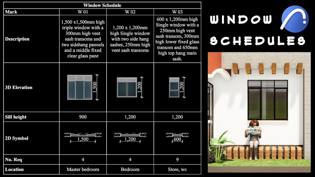 How To Create A Window Schedule In Archicad YouTube How To Create A Window Schedule In Archicad YouTube