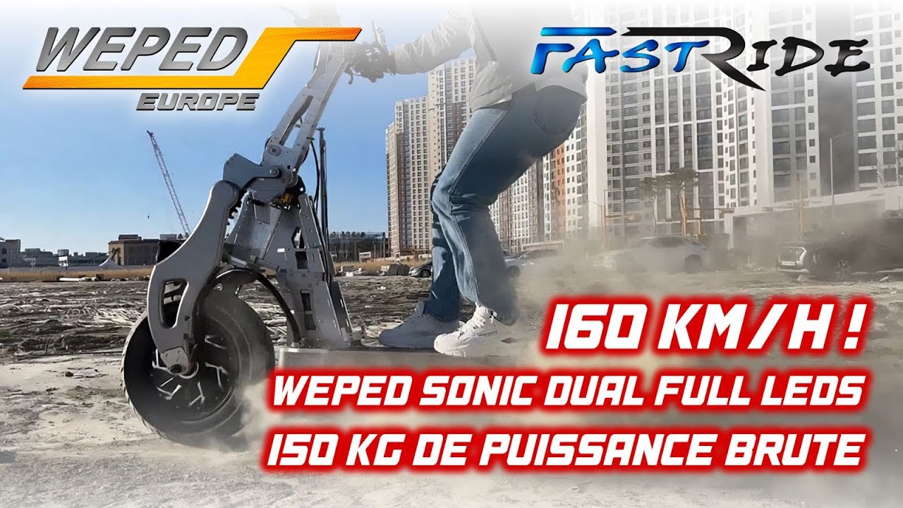 Trottinette électrique WEPED SONIC ! 160 km/h ! 😮 la plus puissante au monde ! - YouTube