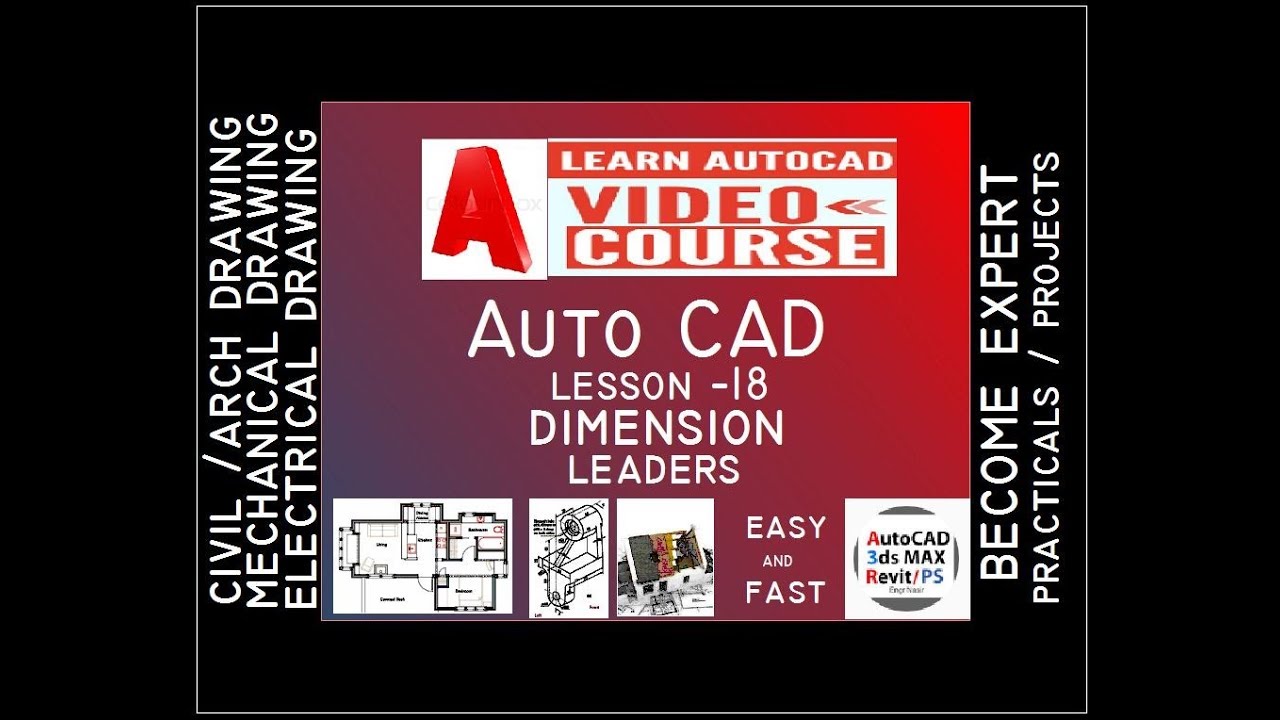 AutoCAD Lesson 18 Autocad Dimension LEADER AutoCAD Tutorial YouTube autocad-lesson-18-autocad-dimension-leader-autocad-tutorial-youtube