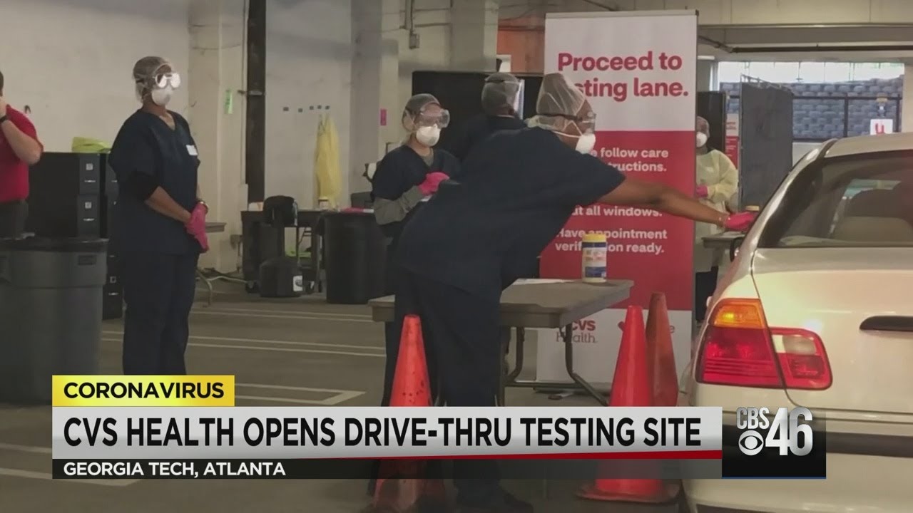 CVS opens drive-thru testing site; Here is your 8 a.m. UPDATE - YouTube