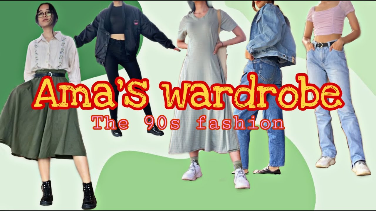 Trying on Ama's Wardrobe - The 90s Fashion 👗 - YouTube
