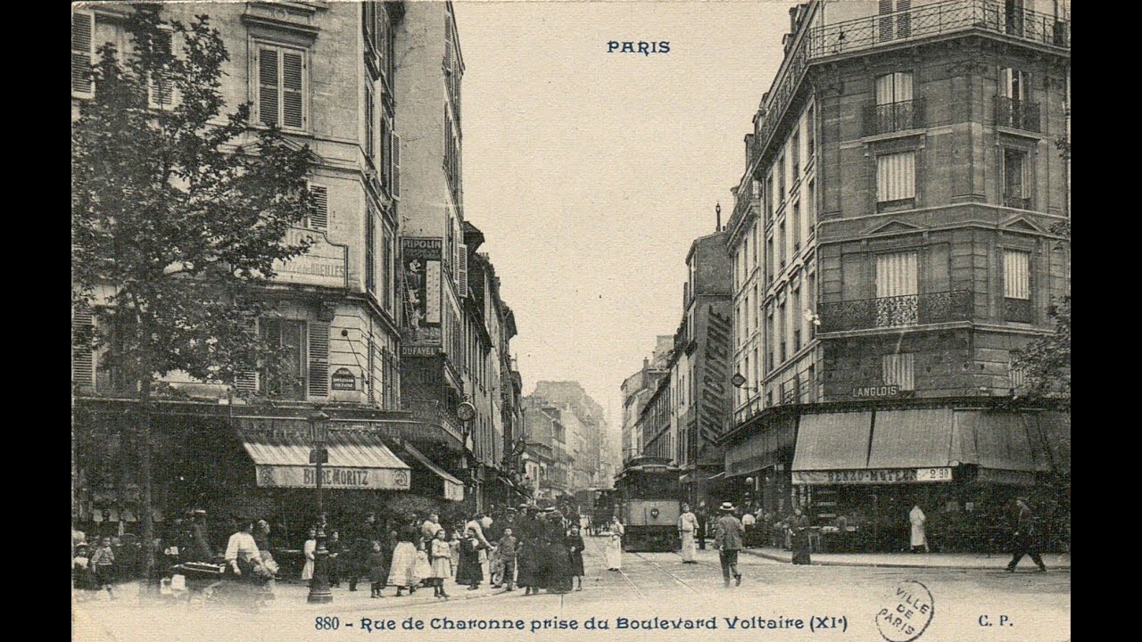 La rue de Charonne à la Belle Epoque - YouTube