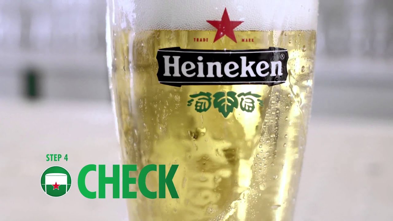 Heineken Star Serve Pouring Ritual - YouTube