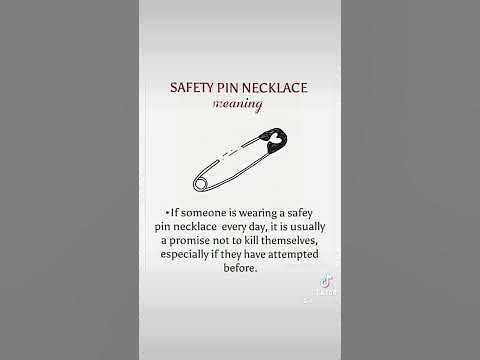 Safety pin necklace meaning - YouTube