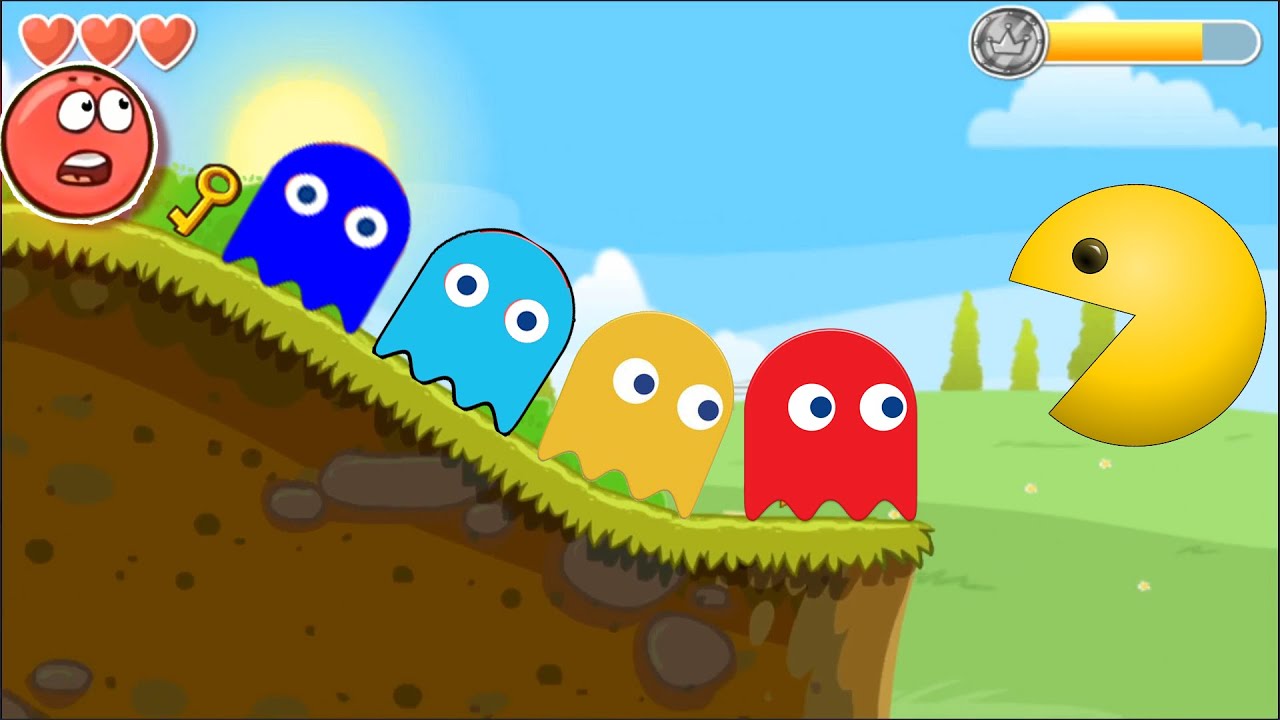 PACMAN into Red Ball 4 - YouTube