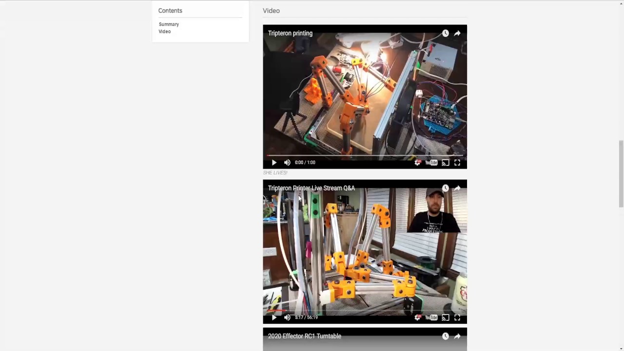 Tripteron Build 1 - YouTube