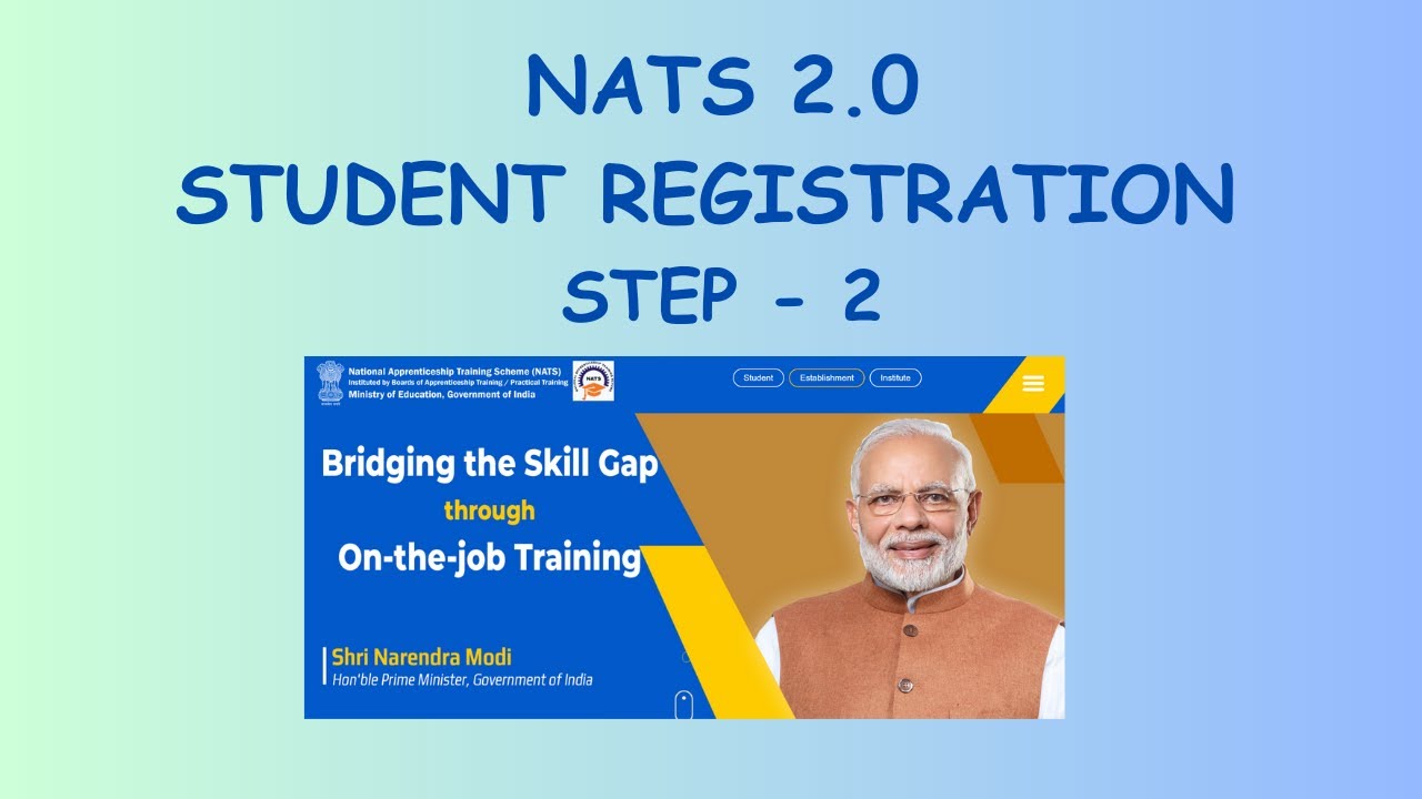 NATS 2.0 Portal - Student Registration - Part 2 (Profile filling) - YouTube