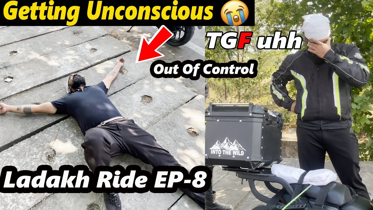 💔Getting Unconscious TGF uh | Ladakh Ride EP-8 | Hyderabad to Nagpur ...