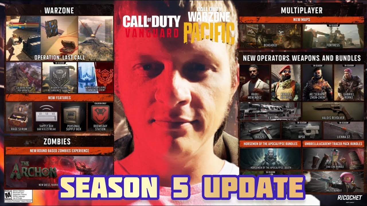 Warzone Season 5 Update Roadmap Vanguard 🔴Call Of Duty Live Stream ...