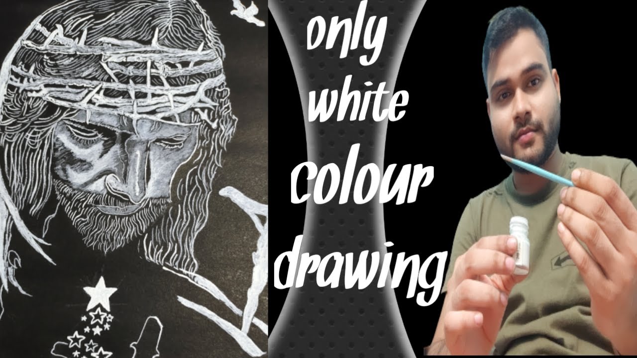 how i painting with white poster colour only? - YouTube