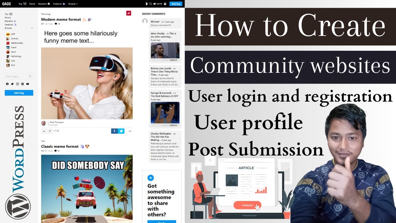 How to Build a Community Website with WordPress | Make Guest Posting ...