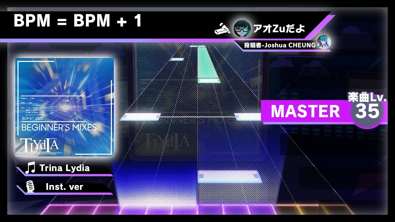 創作譜面 BPM + BPM + 1【MASTER 35】 - YouTube