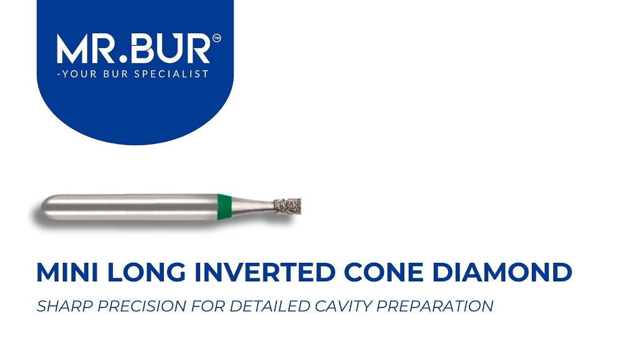 ISO S807 Mini Long Inverted Cone Coarse Diamond Bur FG Short | MR.BUR ...