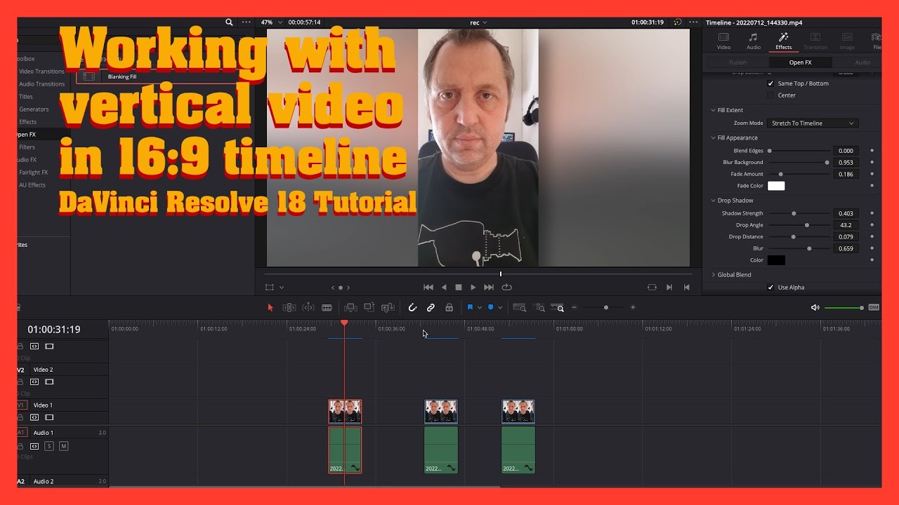 How To Handle Vertical Video In 16 9 Timeline DaVinci Resolve Tutorial How To Handle Vertical Video In 16 9 Timeline DaVinci Resolve Tutorial