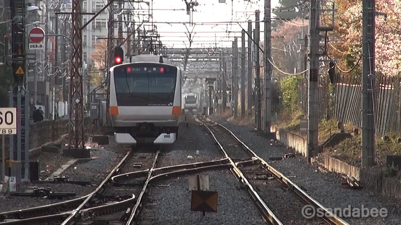 青梅線の直線ぶり（西立川駅から中神駅の早送り映像）。Train of the JR Ome Line. - YouTube