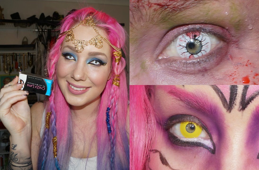 Halloween Contact Review & Demo! | Jade Madden - YouTube