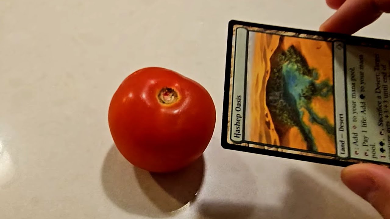 How to Put a Magic Card on Top of a Tomato - YouTube