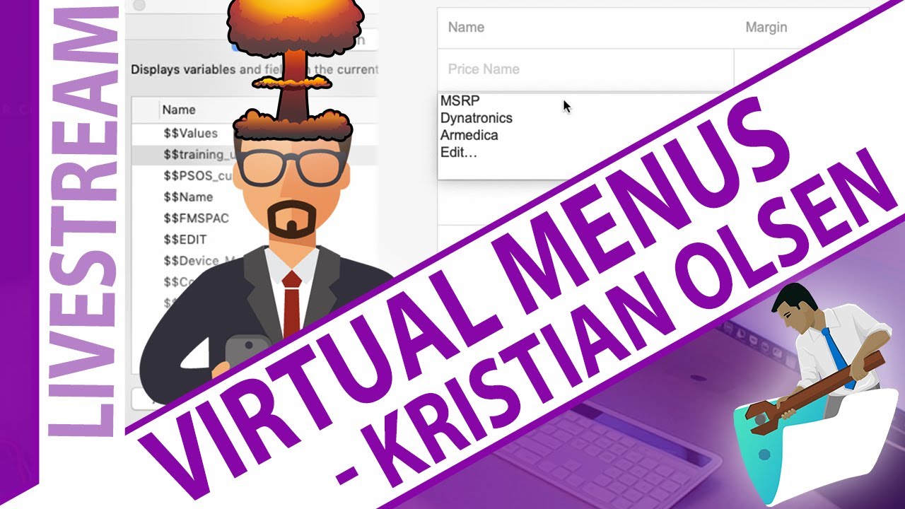 FileMaker Virtual Menus - Advanced - Kristian Olsen - YouTube