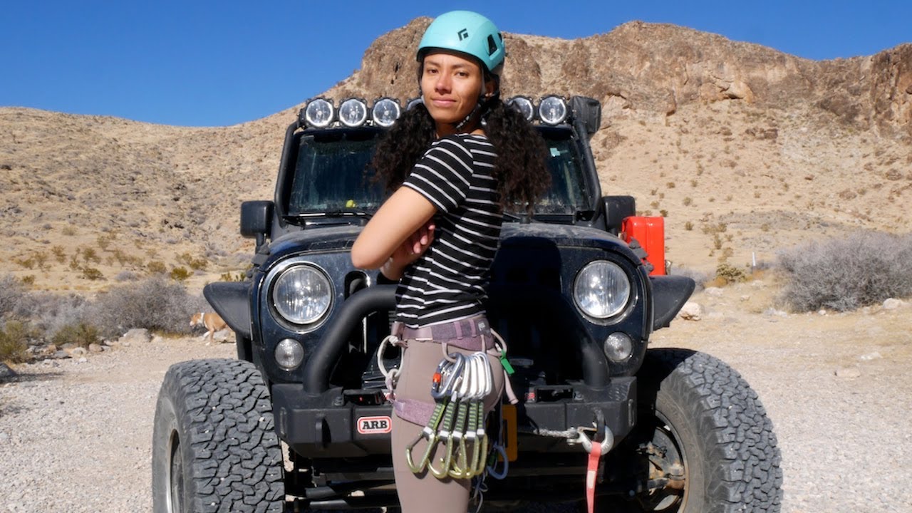 Living in a Jeep turned me into a Dirtbag Climber(I climbed my first 95 ...