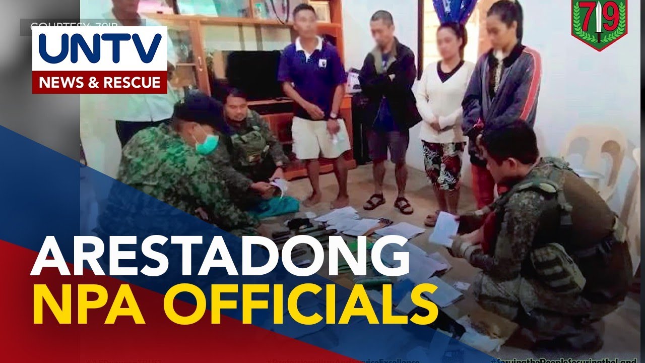3 high-ranking NPA officials, nahuli ng PNP, AFP sa Negros Occidental ...