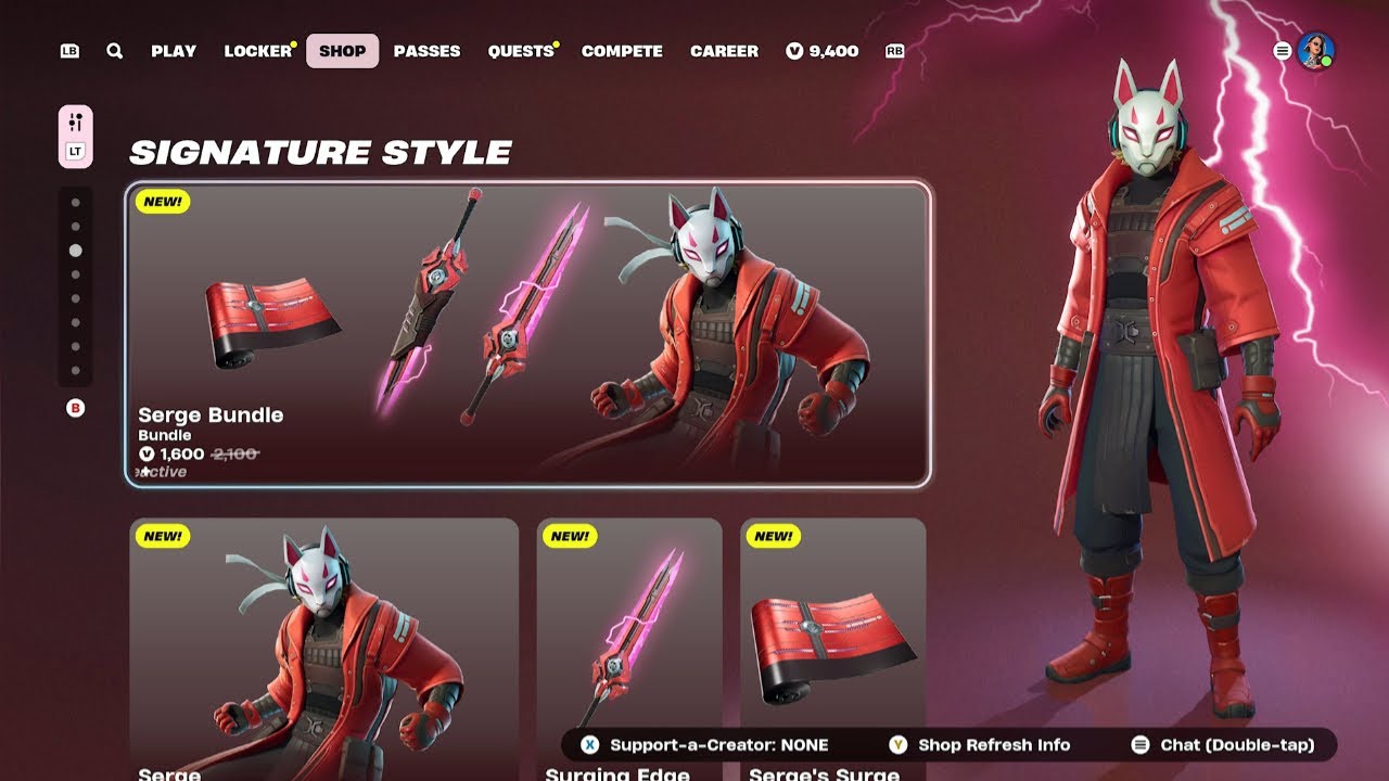 FORTNITE BUYING SERGE BUNDLE - YouTube