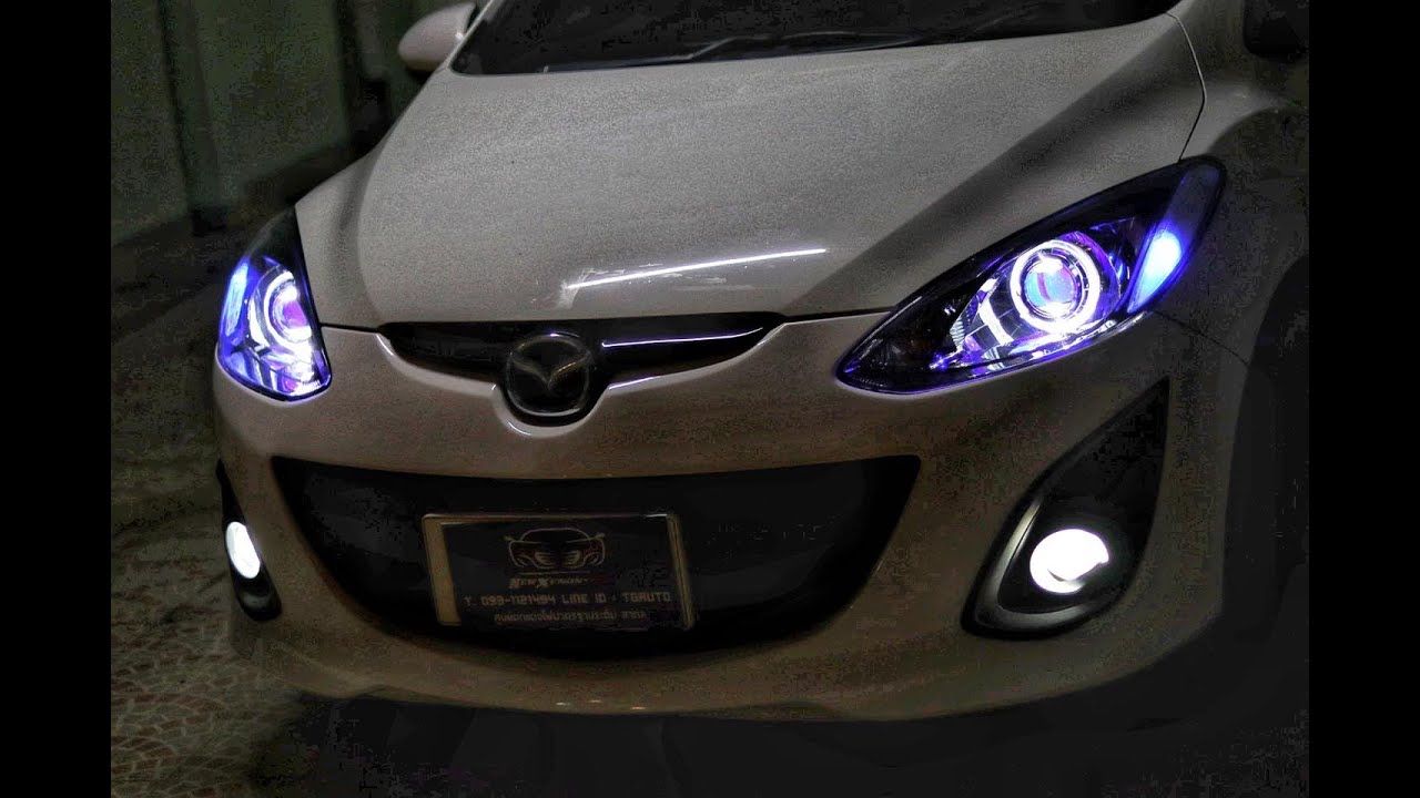 MAZDA 2 2010-2014 INSTALL PROJECTOR TF BY T.GAUTO - YouTube
