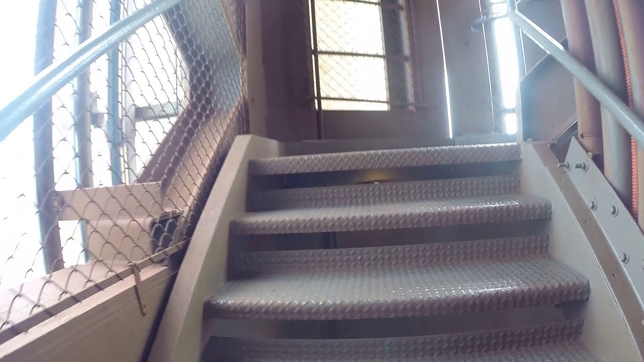 Climbing the Space Needle stairs - RAW - YouTube