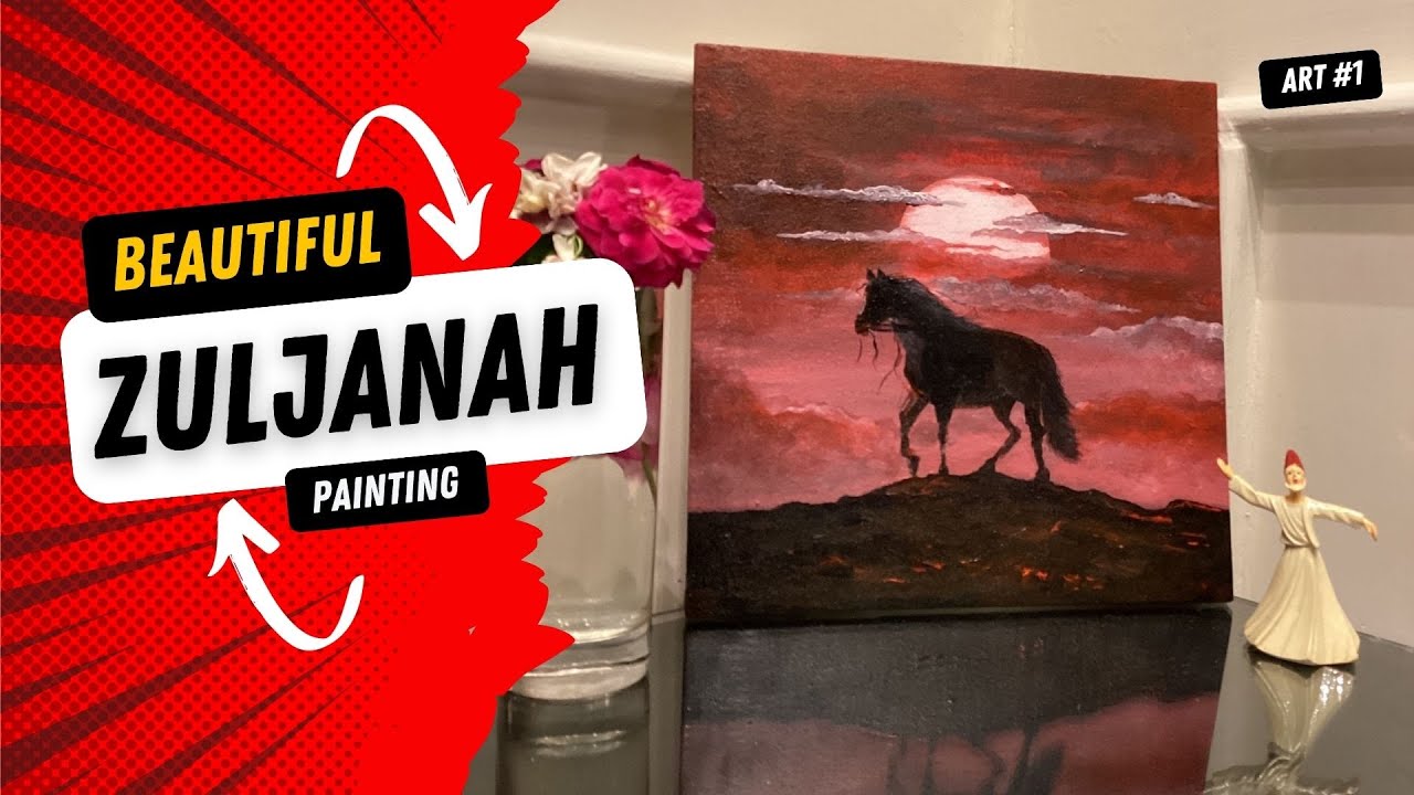 #1 /Zuljanah Painting /Islamic Painting /Acrylic Painting for Beginners ...