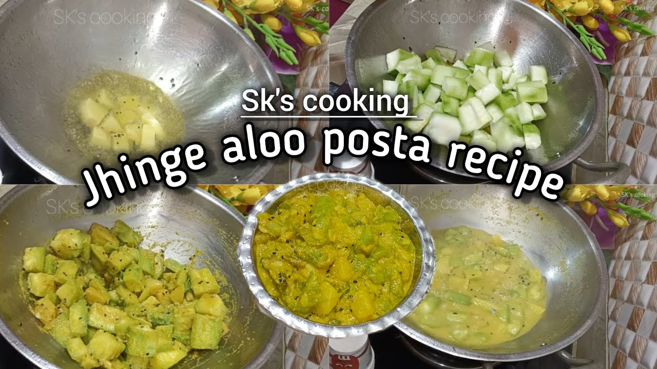 Jhinge aloo posta recipe 😋 try this yummy recipe now! #jhingealooposto ...
