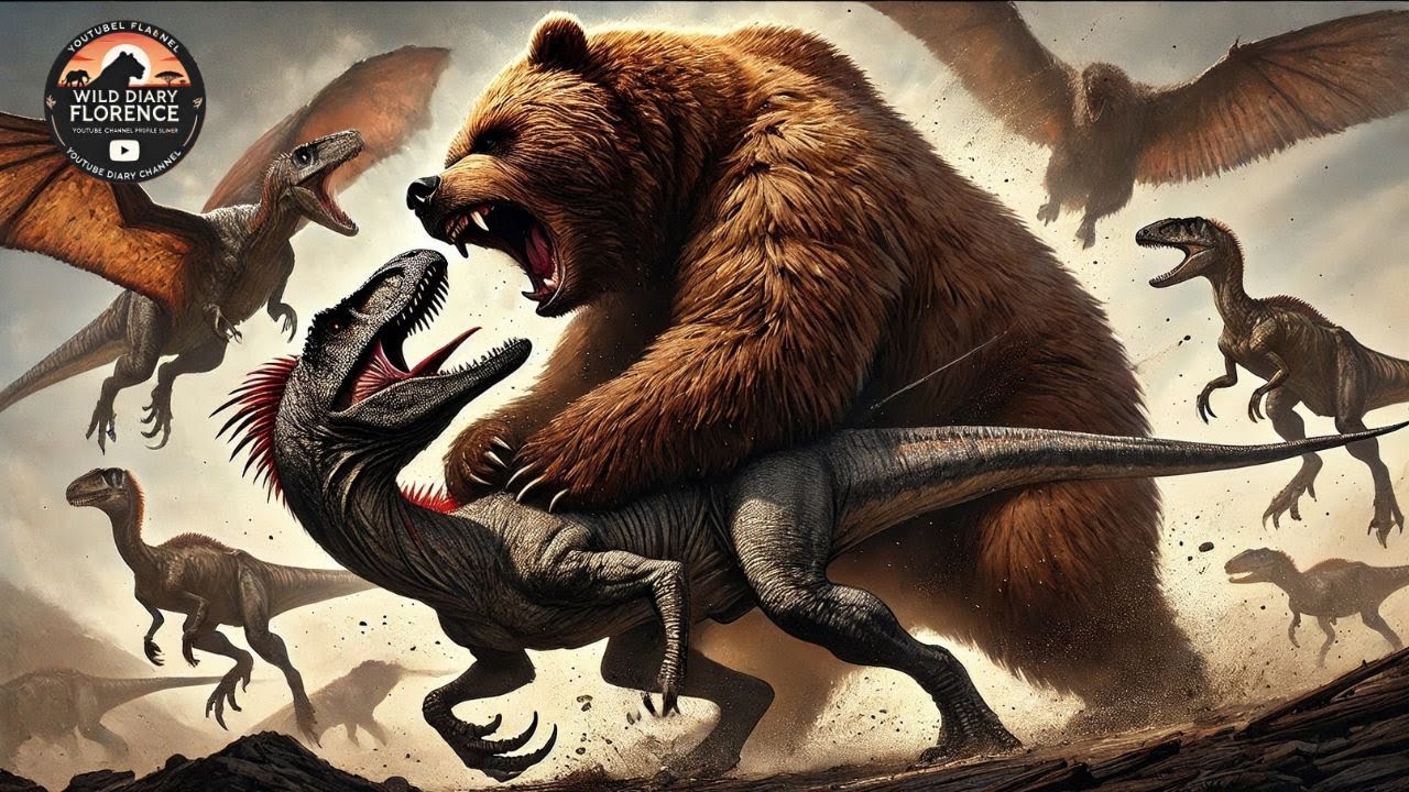 Utahraptor vs. Grizzly Bear: A Battle of Apex Predators Across Time ...
