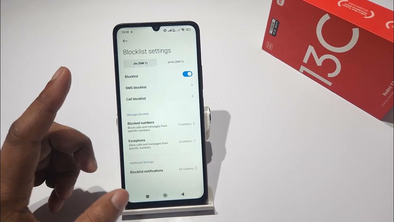 Fix block list settings in redmi 13 | block unknown number | redmi 13c me block calls ko kaise ...