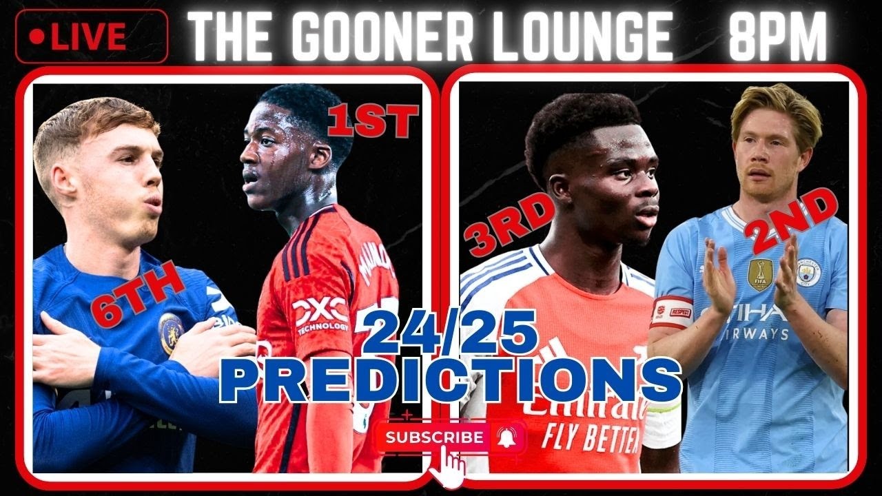 24/25 Premier League Predictions, Top Goal Scorer, Best Youngster ...