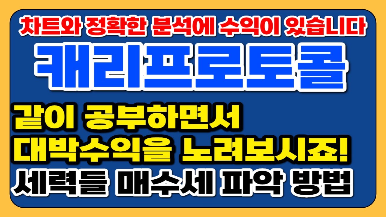 캐리프로토콜 세력 매수세 파악해서 수익내는 교육영상 캐리프로토콜코인캐리프로토콜상폐캐리프로토콜목표가격캐리프로토콜호재단타