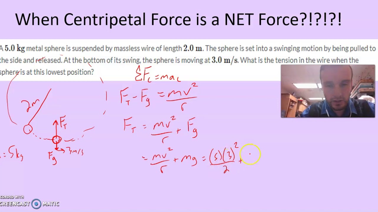 Net Centripetal Force - YouTube