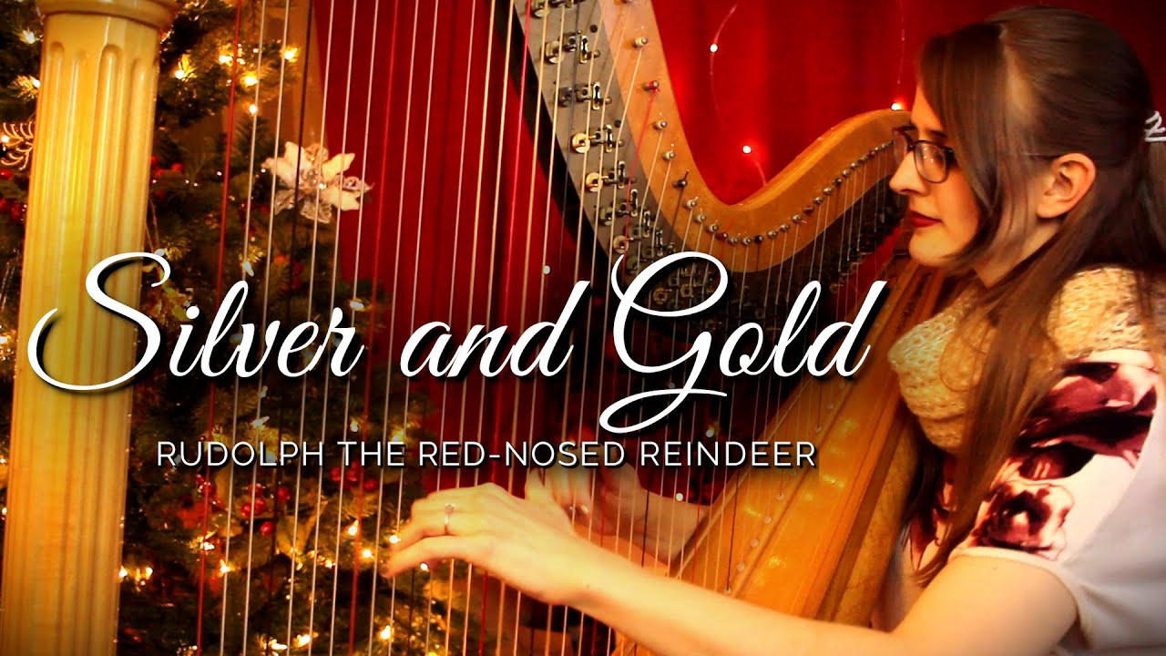 Silver and Gold (Rudolph the Red Nosed Reindeer) Harp Cover - YouTube