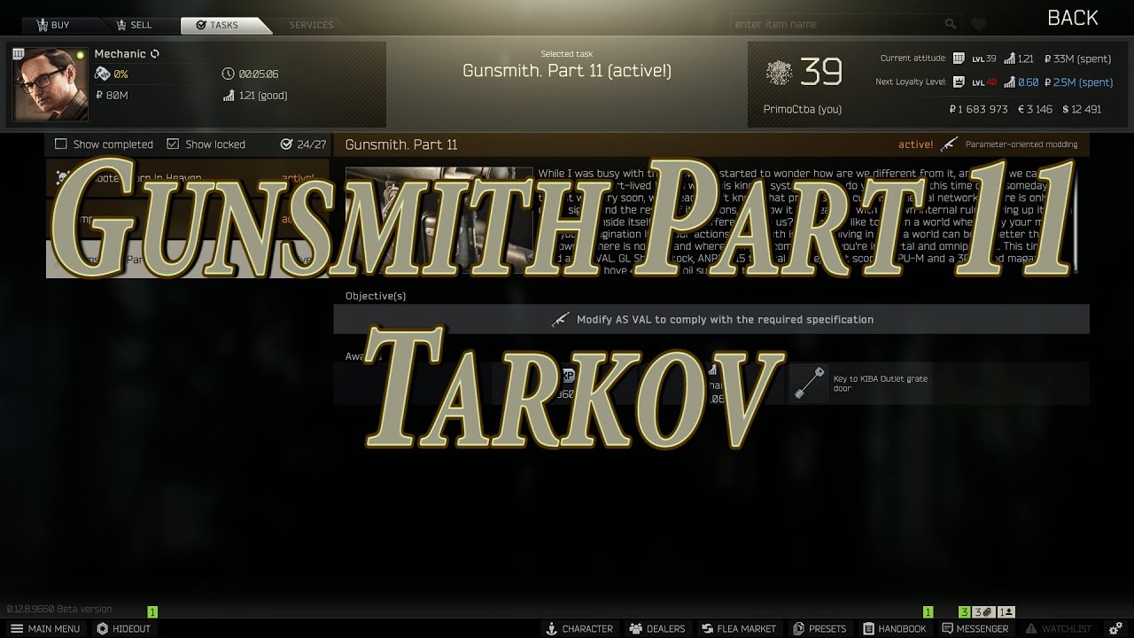 Gunsmith Part 14 Tarkov Task Youtube Hot Sex Picture