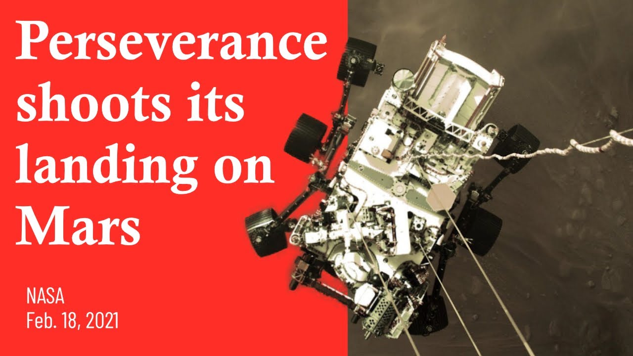 Insane Footage of NASA's Perseverance rover landing on Mars - YouTube