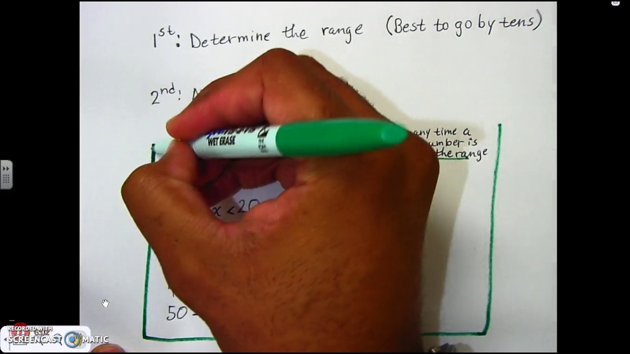 Example 2 Frequency Distribution - YouTube