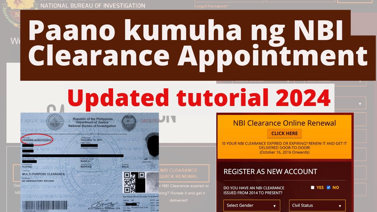 Paano kumuha ng Appointment para sa NBI Clearance via Online 2024 - YouTube