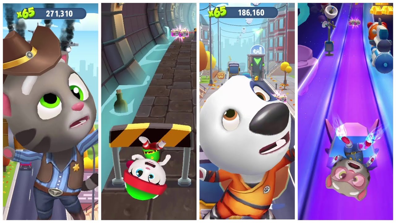 Talking Tom Gold Run - All Best Funny Fails - YouTube