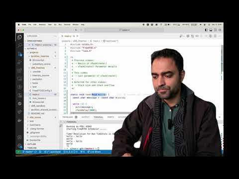 FreeRTOS Tasks - Task Handle parameter - YouTube