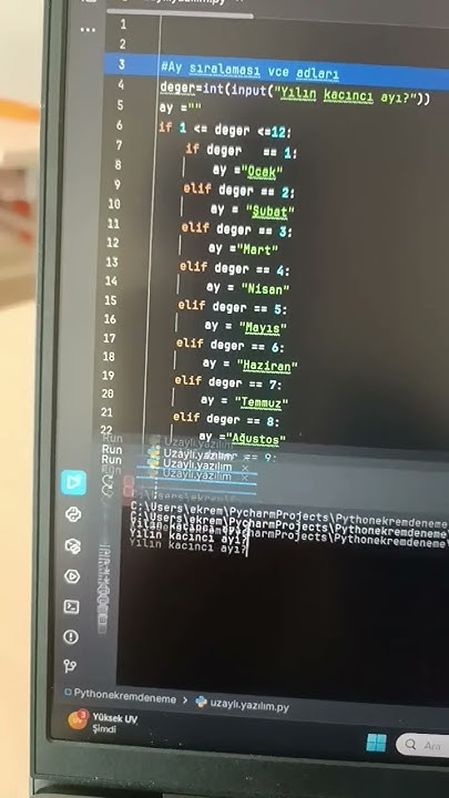 Python 5. gün #python #coding #viralvideo #music #programming #reels - YouTube