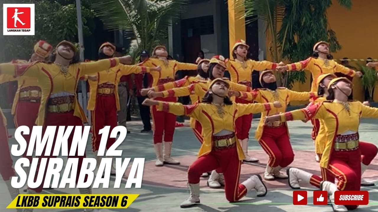 Penampilan Paskibra SMKN 12 Surabaya I LKBB Suprais Season 6 - YouTube